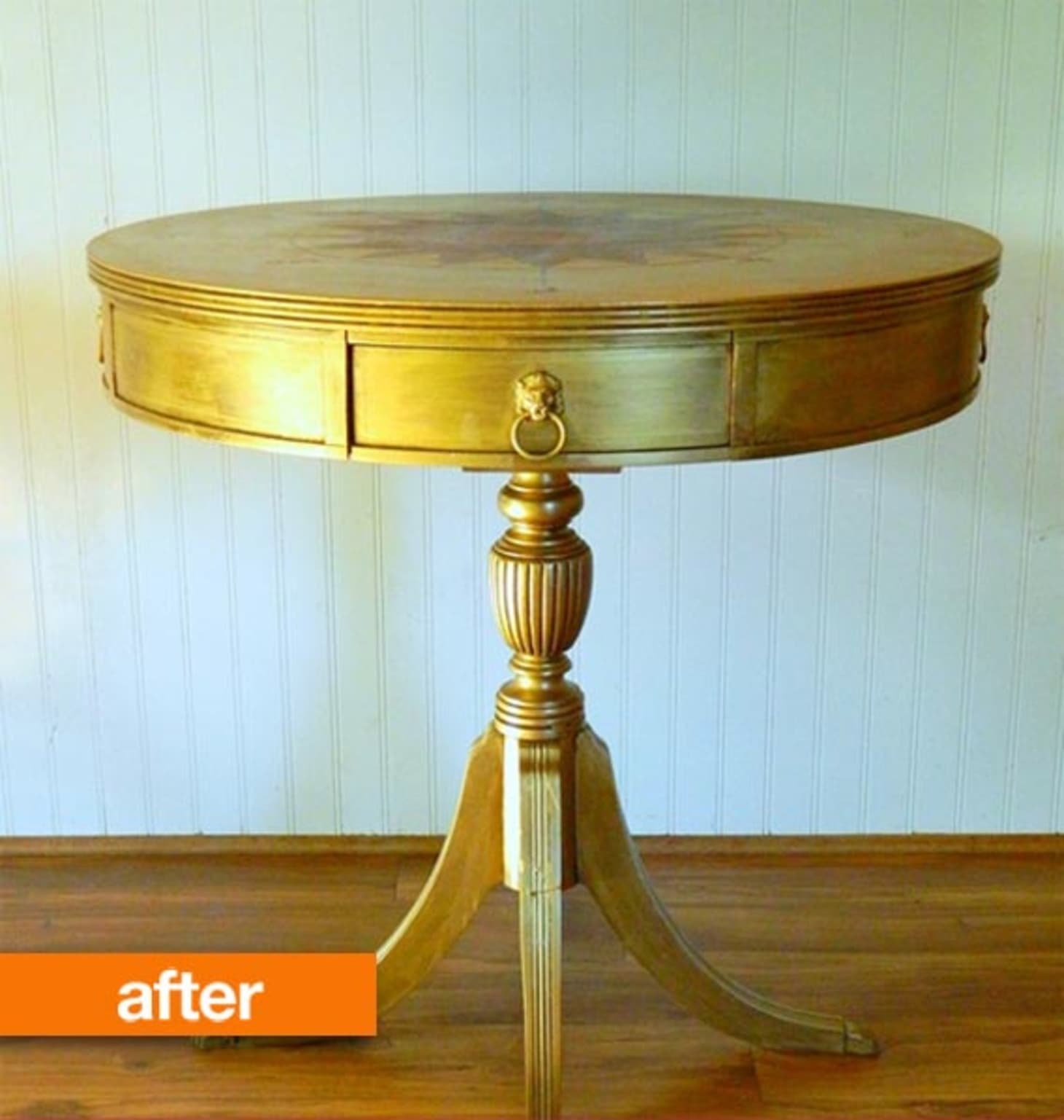 Before & After: DIY Compass Rose Table | Apartment Therapy
