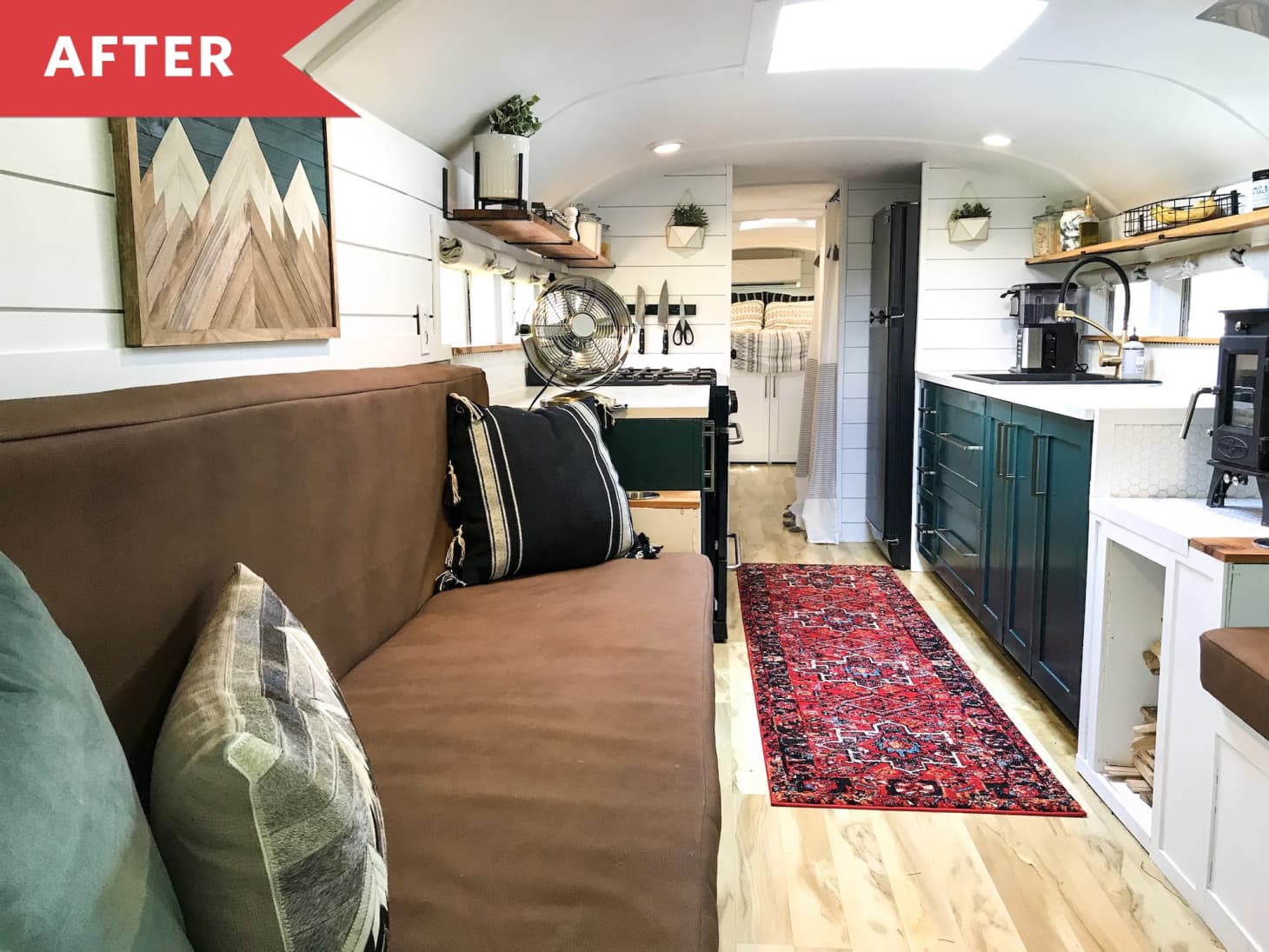 School Bus Transformation Into Cute Tiny Home | Kitchn