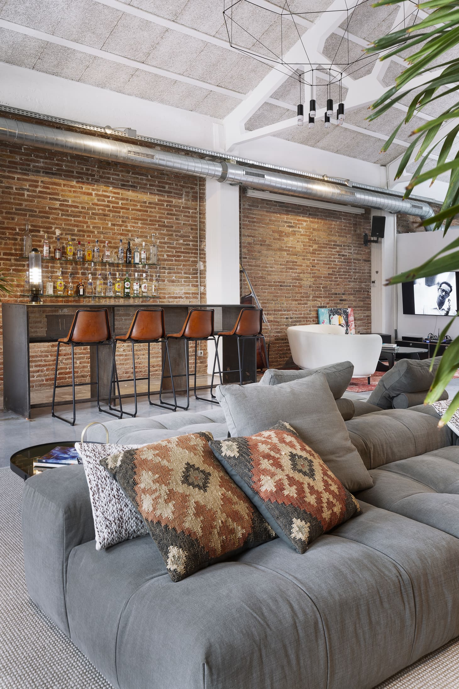 Warm Industrial Modern Spanish Loft Tour | Apartment Therapy