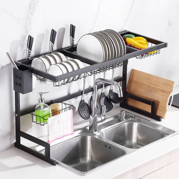 Walmart's Novashion Over the Sink Dish Drying Rack Is Ideal for Small ...