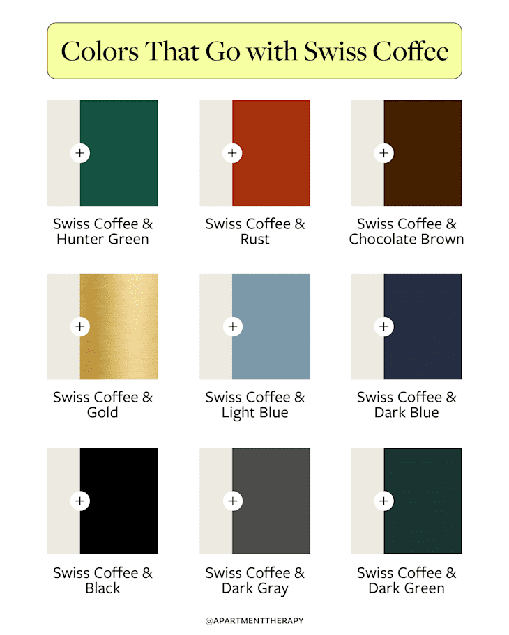 8 Colors That Work Benjamin Moore’s Swiss Coffee Paint Color ...