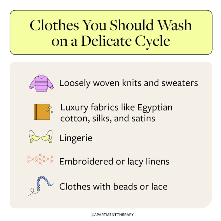 What Is the Delicate Setting on a Washing Machine for? | Apartment Therapy