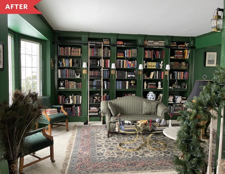 Luxe DIY Home Library Renovation | Apartment Therapy