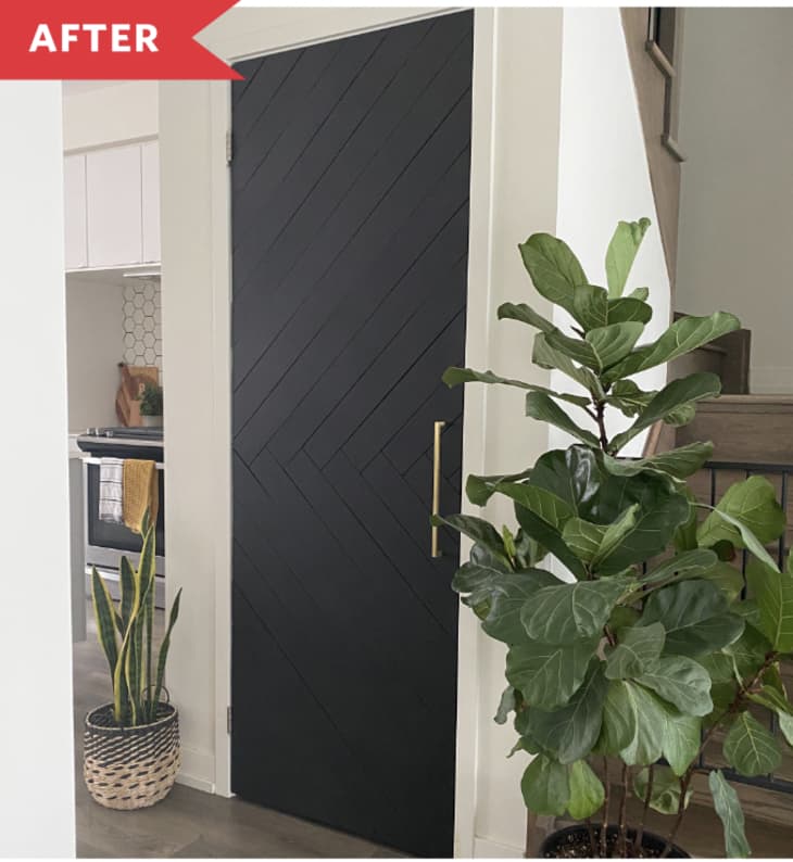 Chevron Pantry Door Makeover Inspiration | The Kitchn