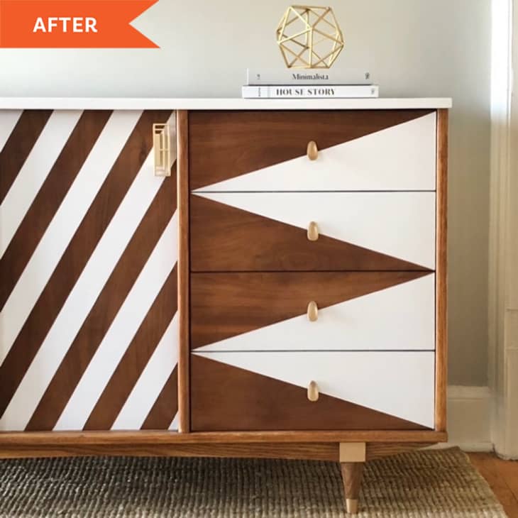 geometric pattern dresser