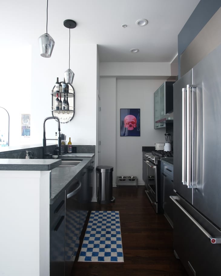 A Dark Cabinet Makeover Transforms This Small Kitchen | The Kitchn