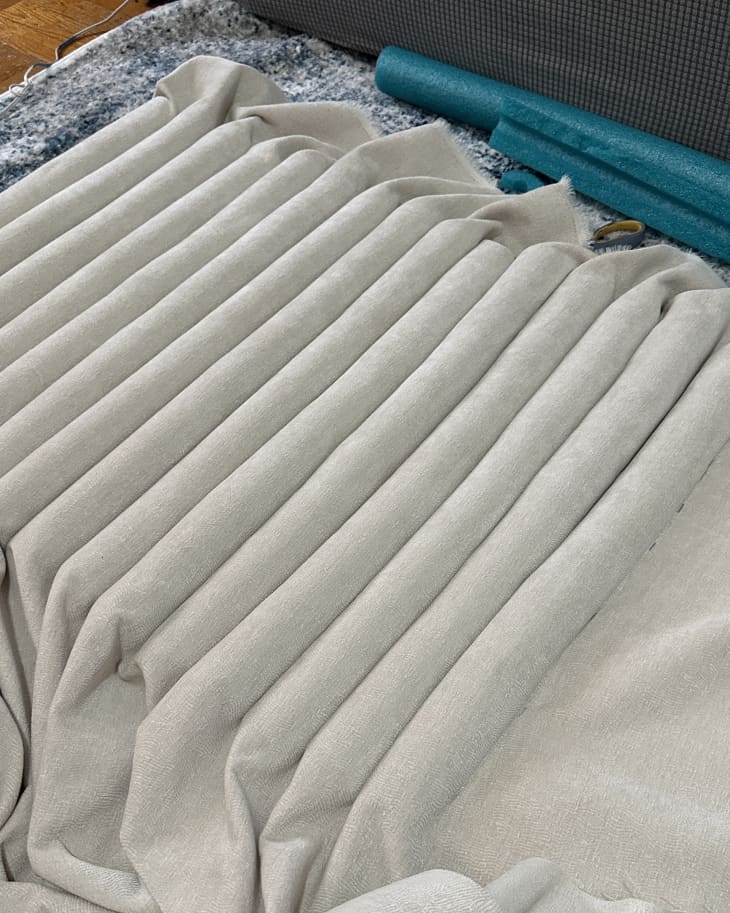 I Made a DIY Headboard from $1.25 Five Below Pool Noodles | Apartment ...