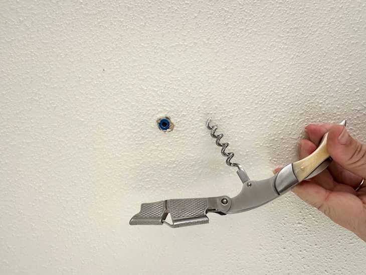 How to Remove Drywall Anchors with a Wine Corkscrew | Apartment Therapy
