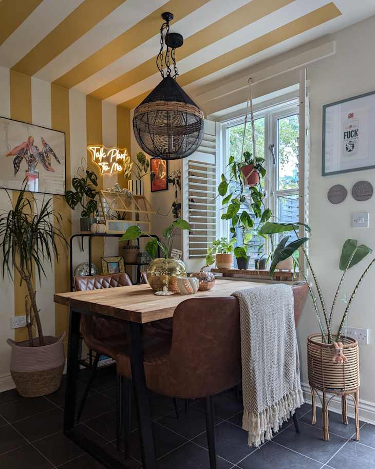 A Renter-Friendly Paint Hack Transforms This Dining Room | The Kitchn