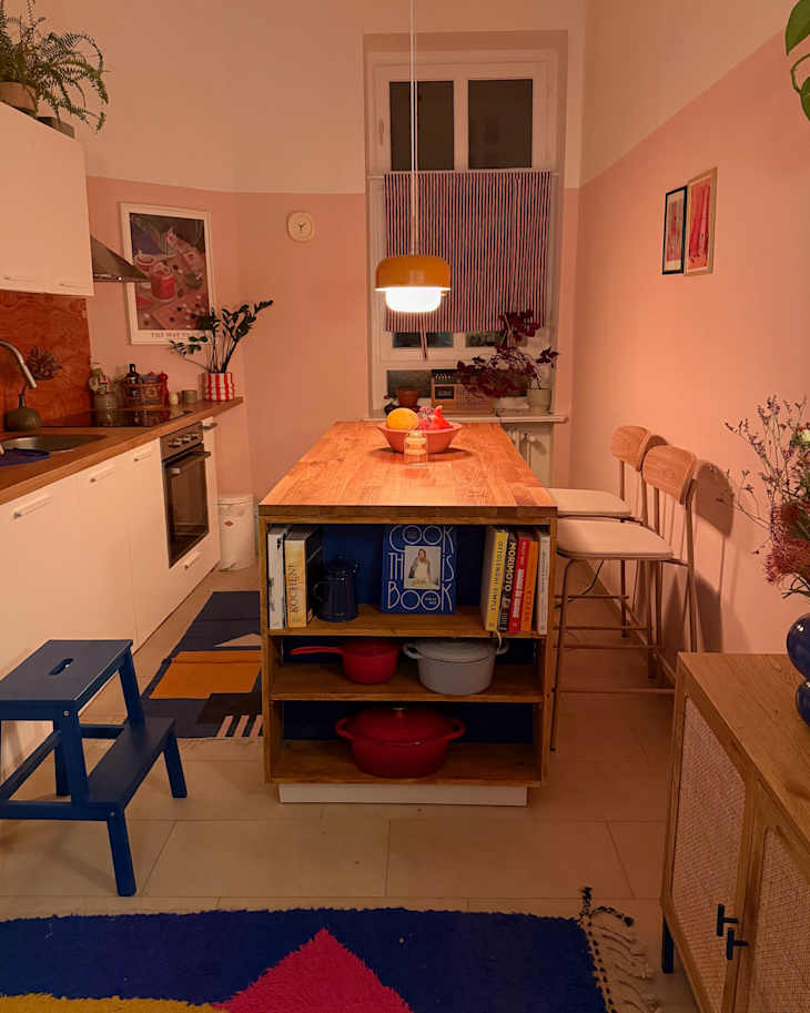 This Makeshift IKEA MALM Kitchen Island Is Ingenious | The Kitchn