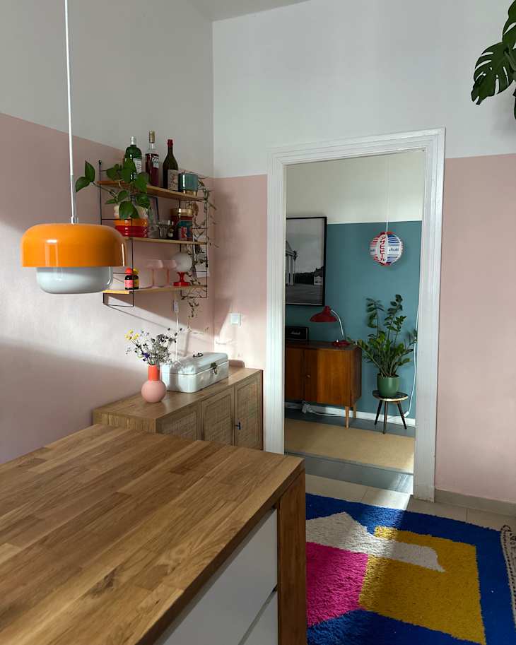 This Makeshift IKEA MALM Kitchen Island Is Ingenious | The Kitchn