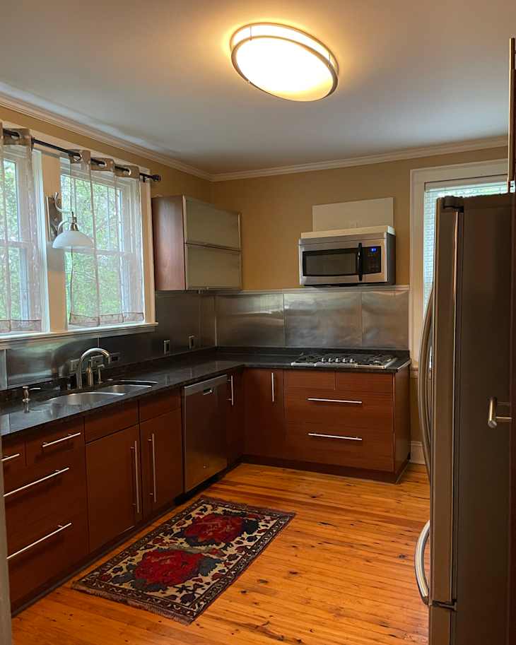 See How a DIYer Used Dominos in Her Kitchen Makeover | Apartment Therapy