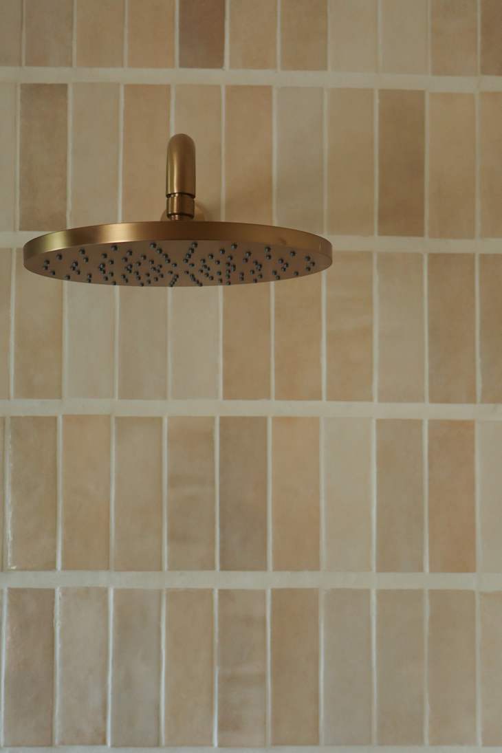 How My Bathroom’s Chunky Grout Has Held Up in 1 Year | Apartment Therapy