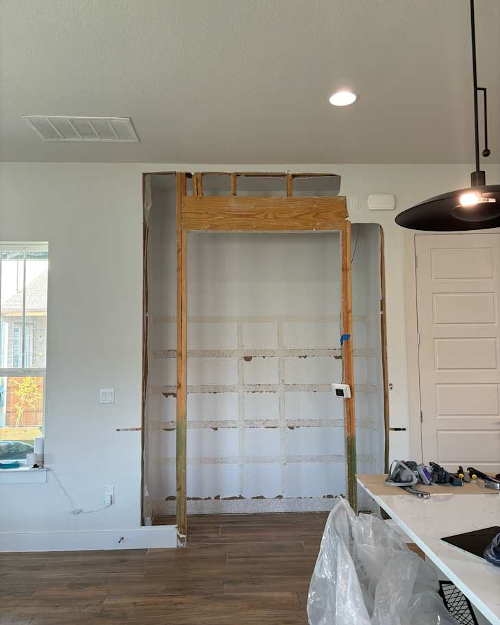 A $4,000 DIY Built-in Bar Is Now a Kitchen Focal Point | Apartment Therapy
