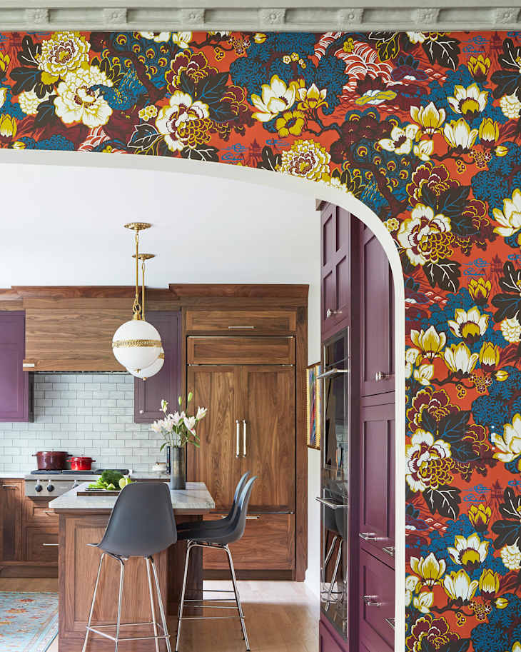 Before & After: “Tired” Maple Cabinetry Gets a Modern Berry Makeover ...