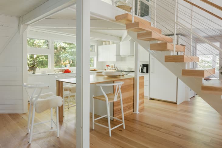 Scandinavian-Inspired Renovated Michigan A-Frame Family Home | Cubby