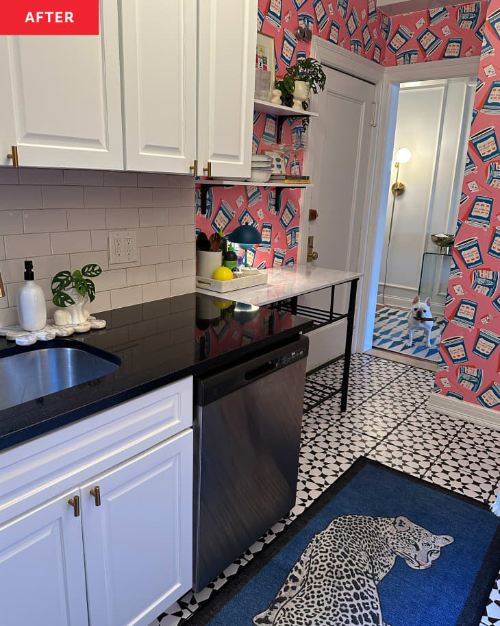 Peel-and-Stick Tiles Transformed This NYC Rental Kitchen | Apartment ...