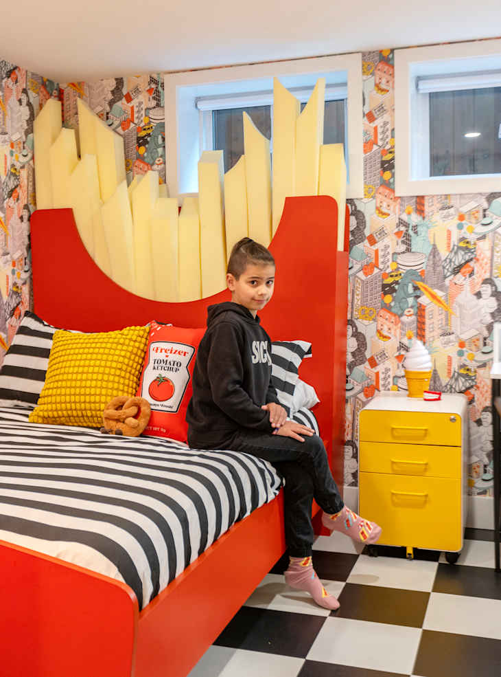 This Kid Has an Awesome French Fry-Inspired Bed (Photos) | The Kitchn