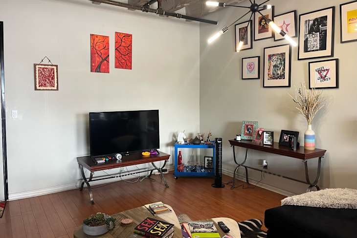 This Pink Living Room Makeover Uses the Best IKEA Hack | The Kitchn