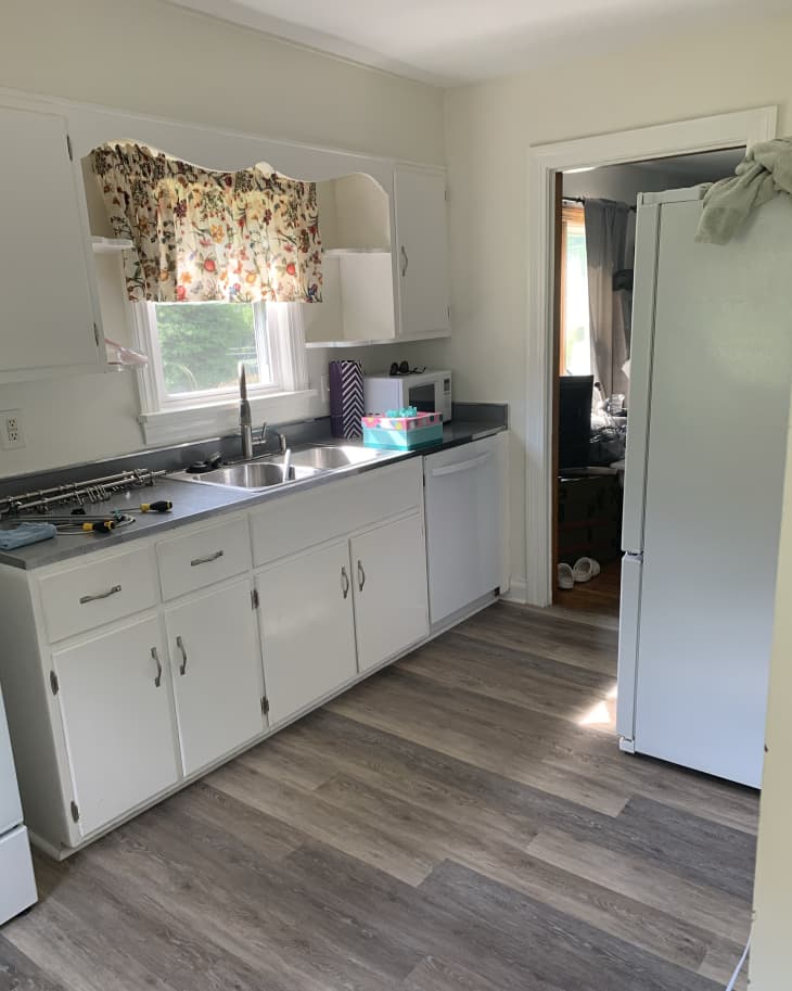 Before & After: A Tired Kitchen Gets an $800 Cheetah Makeover | The Kitchn
