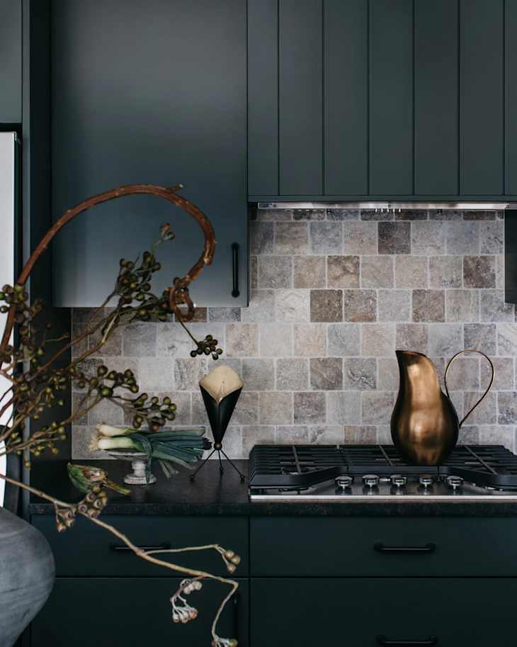 A Deep Gray Paint, Paneling & More Transform a 2006 Kitchen | Apartment ...