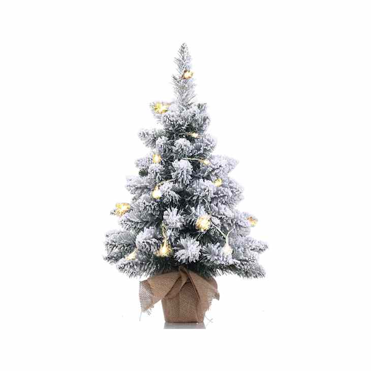 Aldi Is Selling Adorable Flocked Mini Trees for Just $9 | The Kitchn