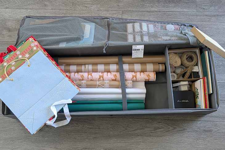 IKEA SKUBB Storage Case for Wrapping Paper Review with Photos ...