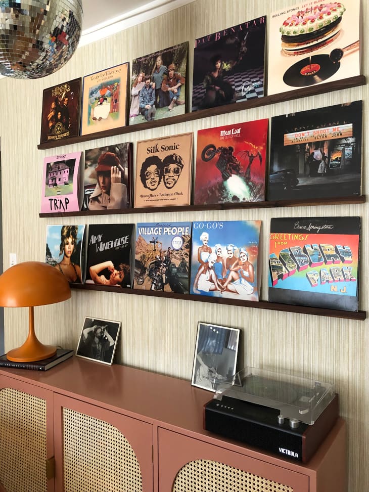 How to Build a Record Wall, According to My Dad | Apartment Therapy
