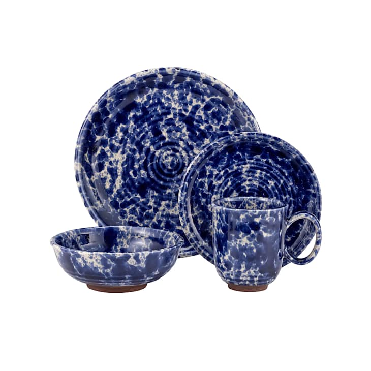 The Home Depot Splatter Blue Dinnerware Set Review 2024 | Apartment Therapy