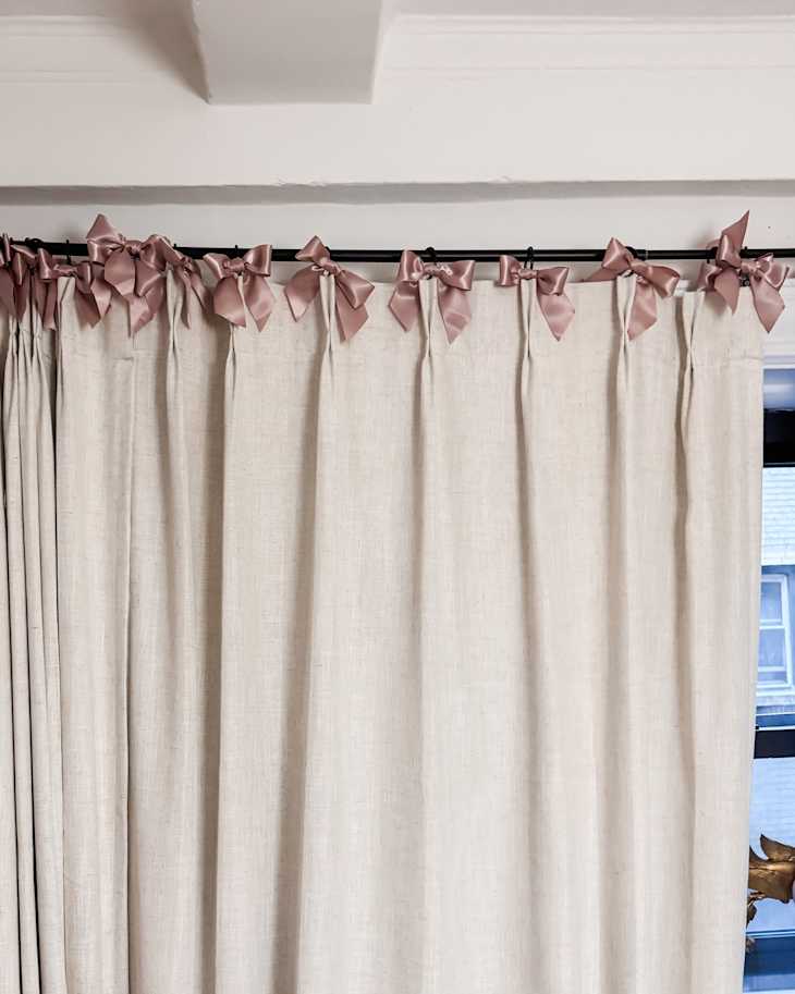 I Upgraded My Curtains with This Simple $15 Bow Trick | Apartment Therapy