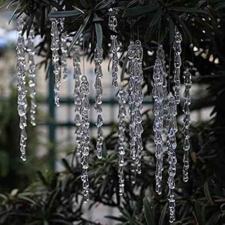 icicles tree decorations