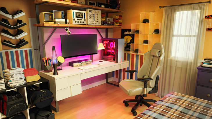 These TV Show Bedrooms Have Been Redesigned as Gamer Rooms | Apartment ...