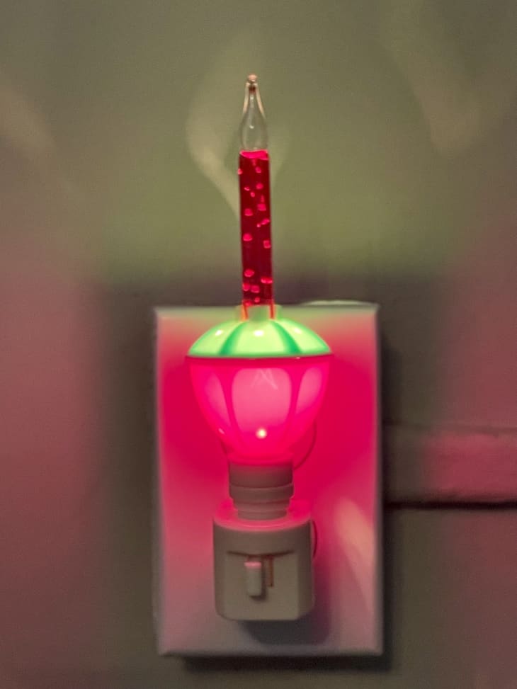 Holiday Joy Bubbling Candle Night Light Review | Apartment Therapy
