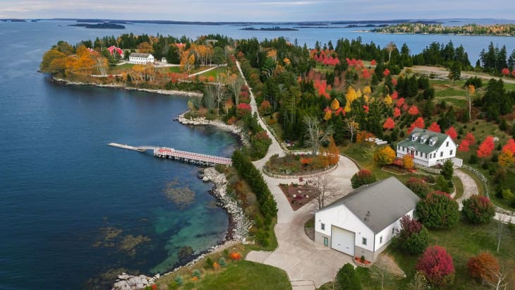 This $8M Private Island in Maine Has a Working Farm and a Helipad ...