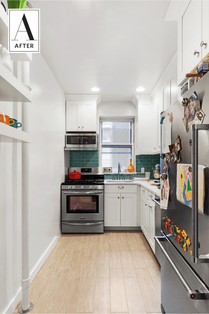 Before & After: A Colorful Decluttered Kitchen Remodel | Apartment Therapy
