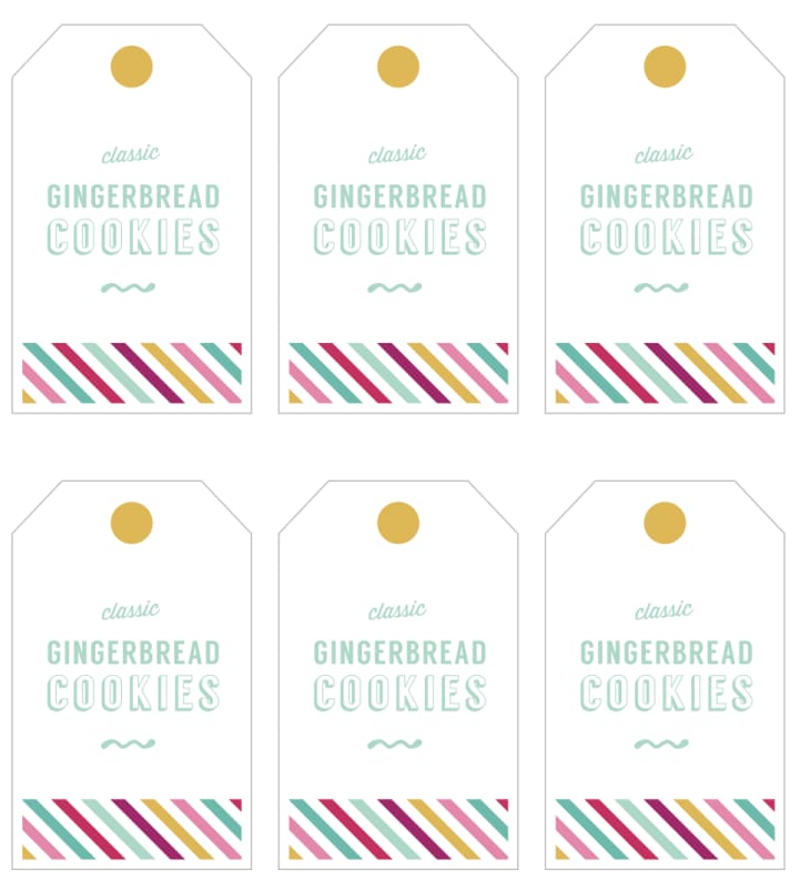 Cookie + Gift Tag: Classic Gingerbread Cookies & Tags for Gifting | The ...