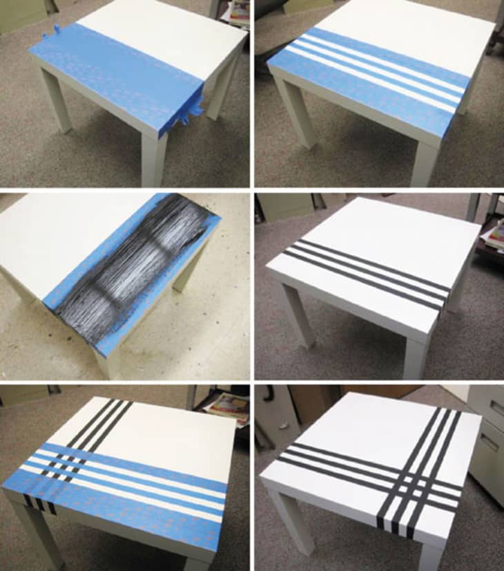 Learn How To Pin Stripe a Table with ScotchBlue™ Painter’s Tape ...
