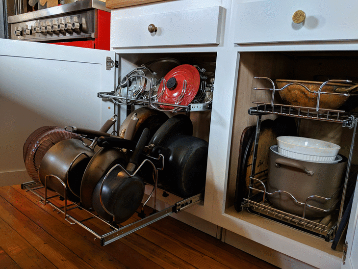 Cookware Organizing Idea - Dream Kitchen Cabinets | The Kitchn