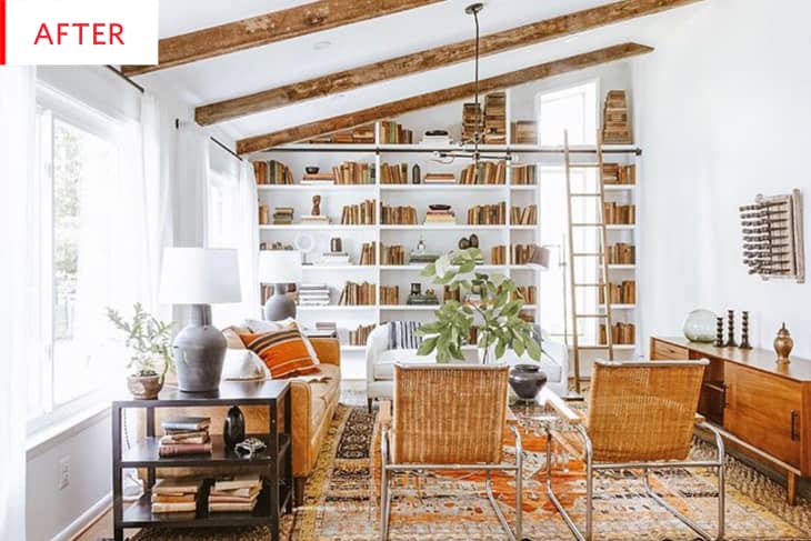 Living Room Library Wall Bookshelves Project Photos | Apartment Therapy