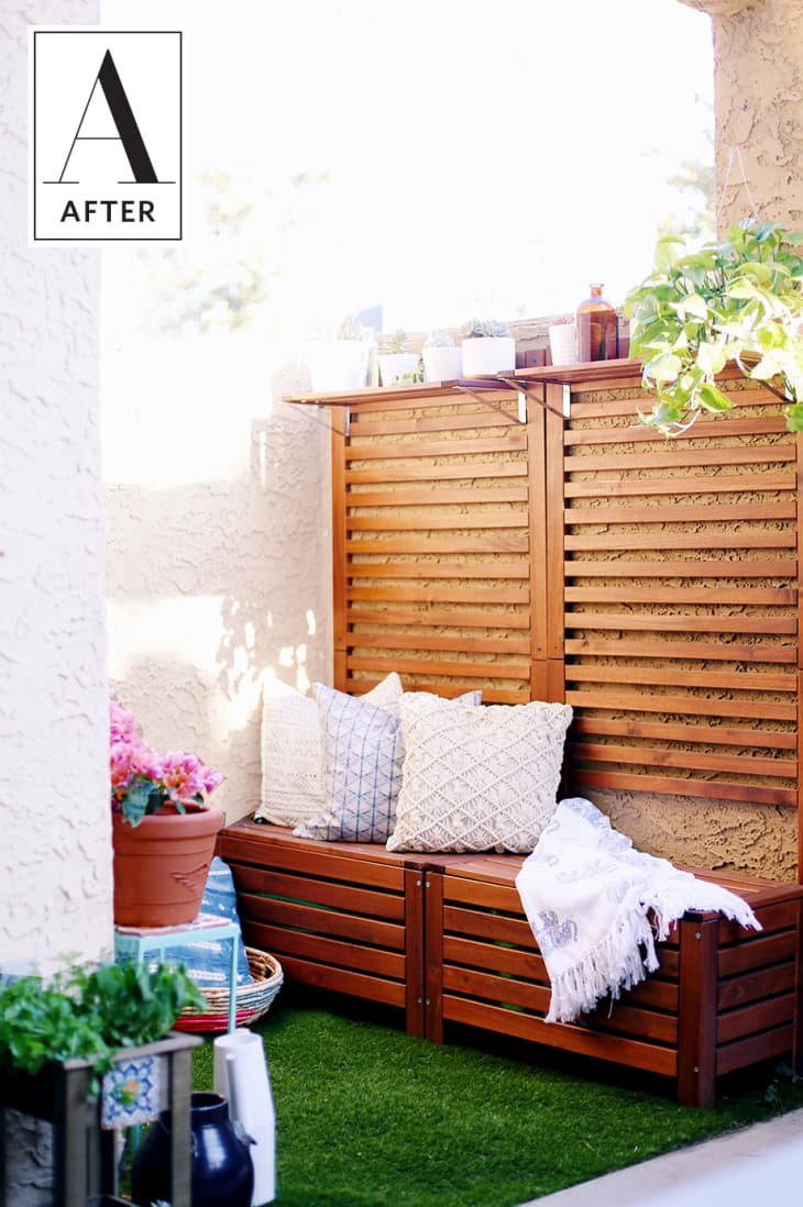 Before & After: A Budget- and Renter-Friendly Patio Makeover ...