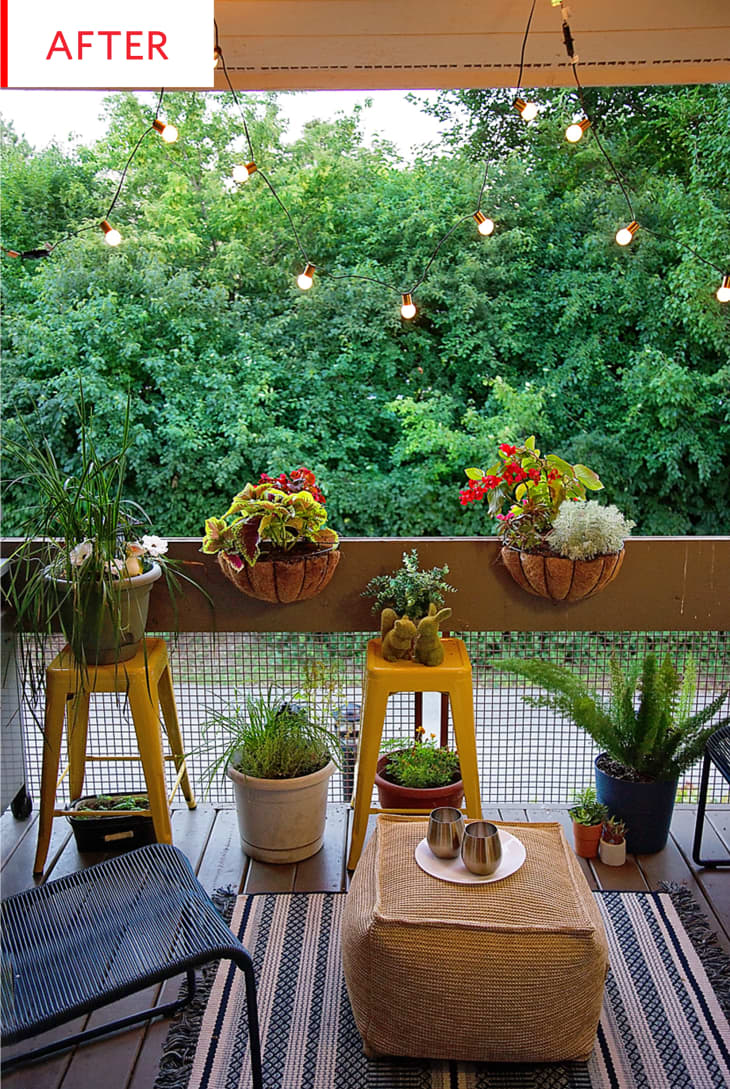 Small Balcony Outdoor Seating Area Design Photos | Apartment Therapy
