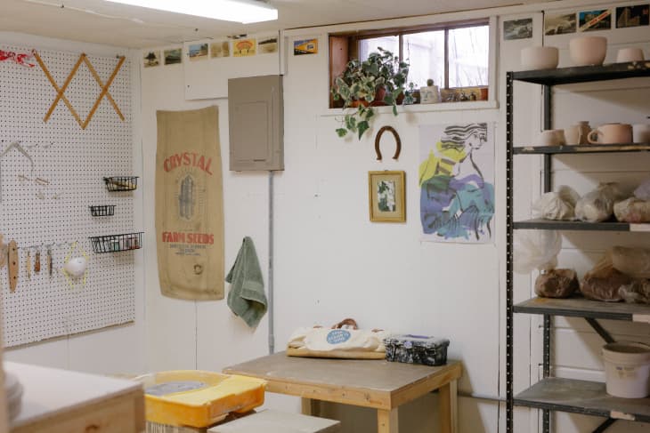 A Budget Basement Reno into a Home Ceramic Studio | Apartment Therapy