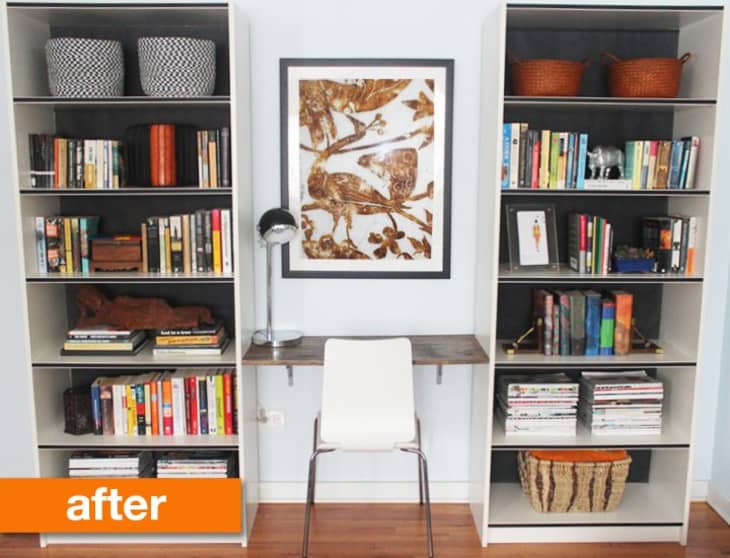 Before & After: Rubina’s Sophisticated Mini Library Makeover ...