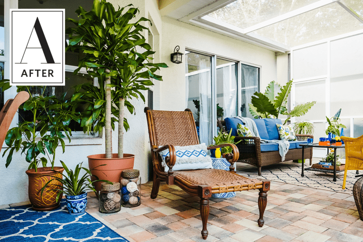 A Bright and Colorful Patio Makeover | Apartment Therapy