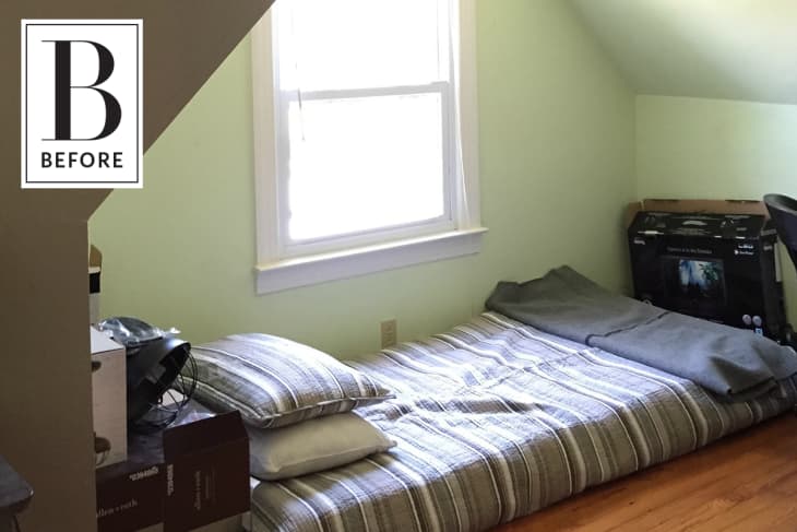 A Small Bedroom Makeover with Built-In Bed | Apartment Therapy