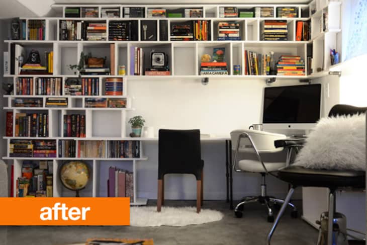 Before & After: Goodbye Closet, Hello Library | Apartment Therapy