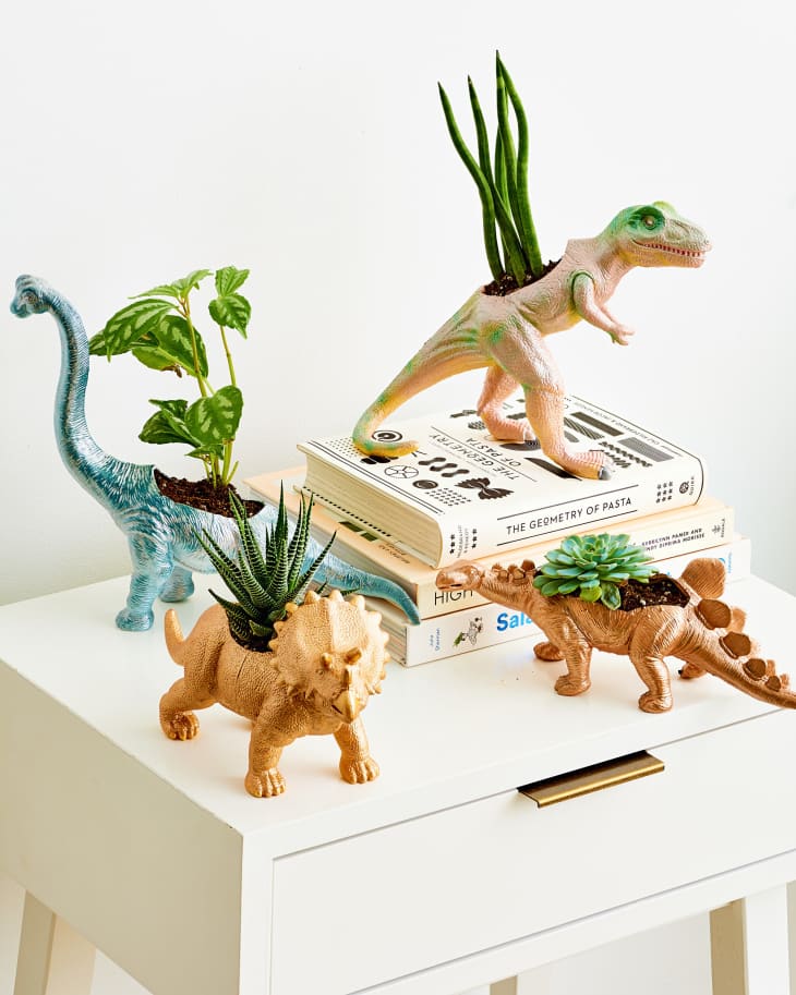 Dinosaur Toy DIYS - How to Make a Dinosaur Planter | Apartment Therapy