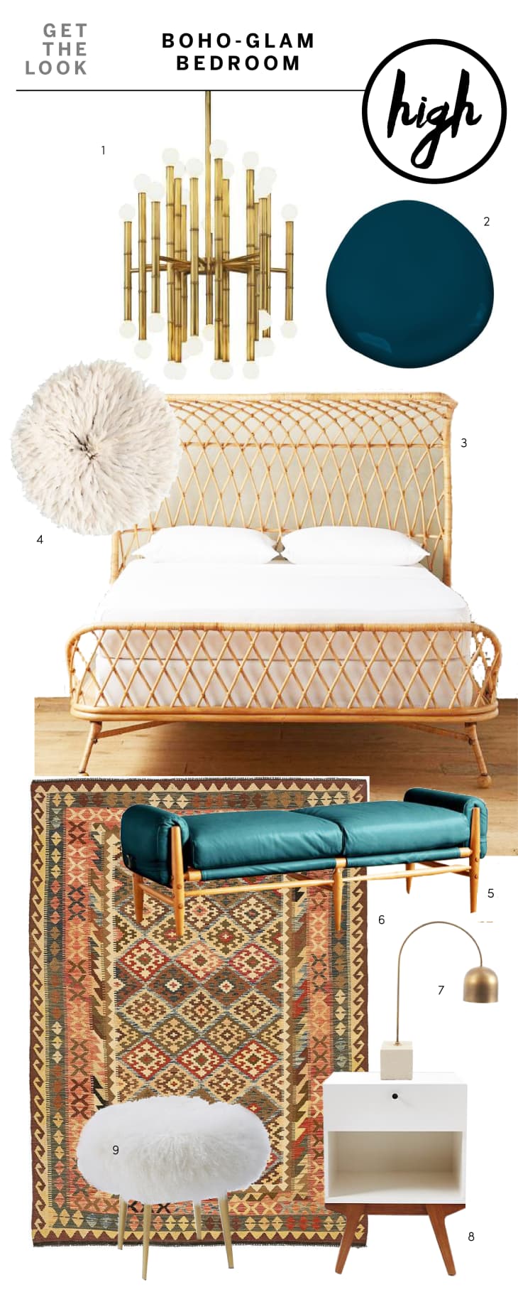 High & Low: Get the Boho Glam Bedroom Look | Apartment Therapy