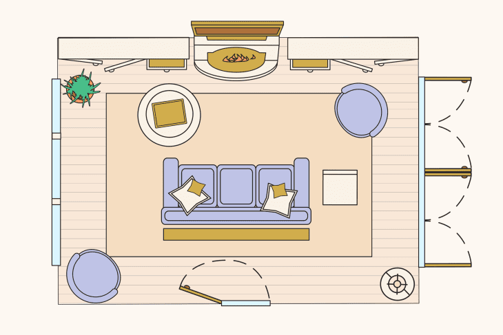 10 Living Room Layout Ideas to Outsmart Your Square Footage | Apartment ...