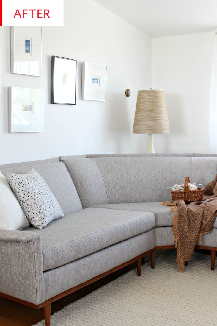 Vintage Mid-Century Sofa Reupholstery Photos | Apartment Therapy